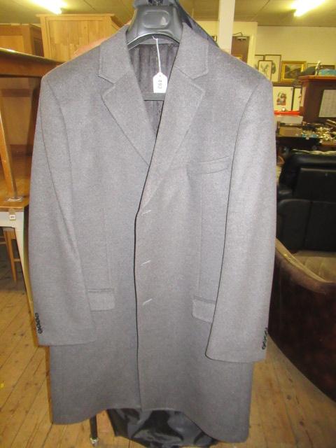 Gents jaeger grey wool coat size xl | Hartleys Auctioneers & Valuers