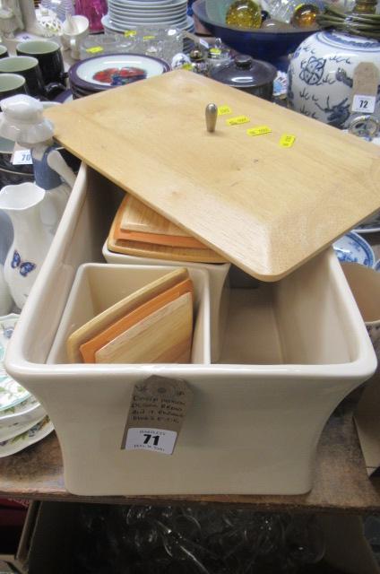 David mason design bread bin and ringtons mugs etc | Hartleys ...