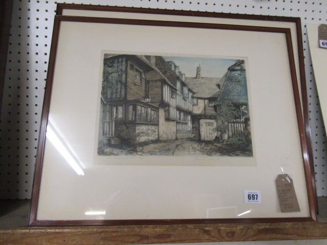 Two signed arts proof etchings after j lewis stant | Hartleys ...