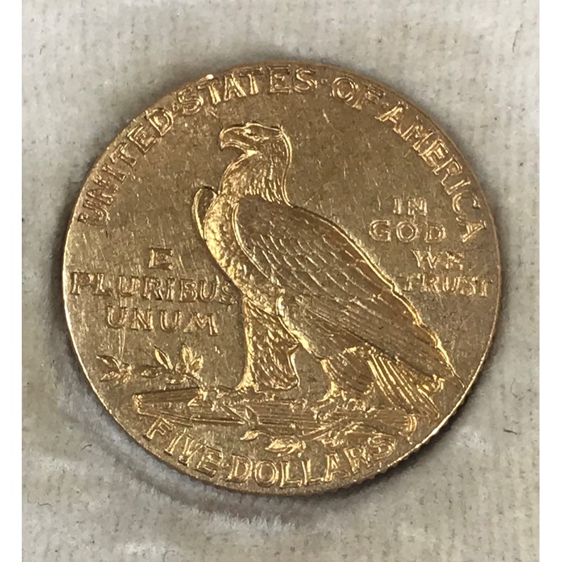 An american 5 dollar gold coin | Lawrences Auctioneers