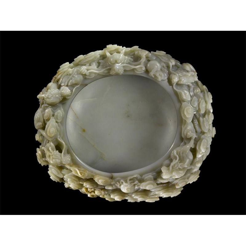 An important chinese imperial jade five-dragon brushwasher | Woolley ...