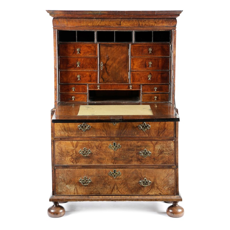 A walnut escritoire | Woolley and Wallis