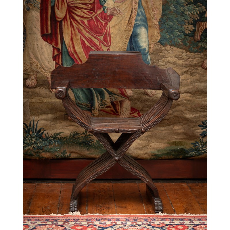 A good late 15th century walnut savonarola, central italy, possibly ...