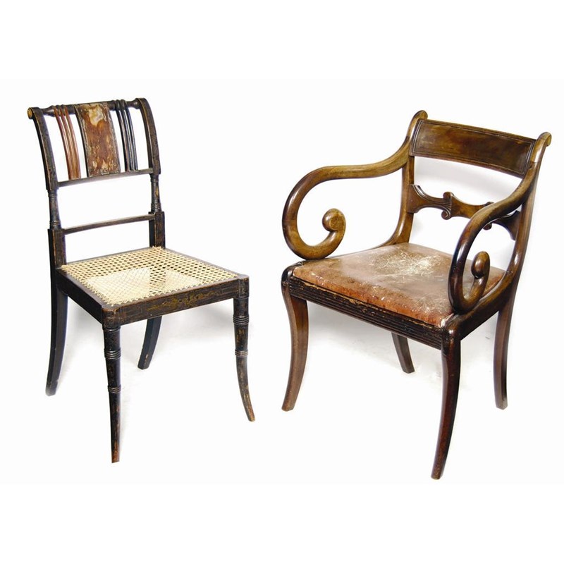 A regency painted side chair | Woolley and Wallis