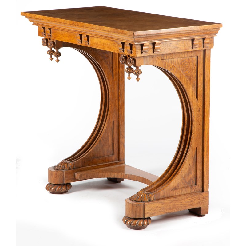 A william iv pollarded oak side table | Woolley and Wallis