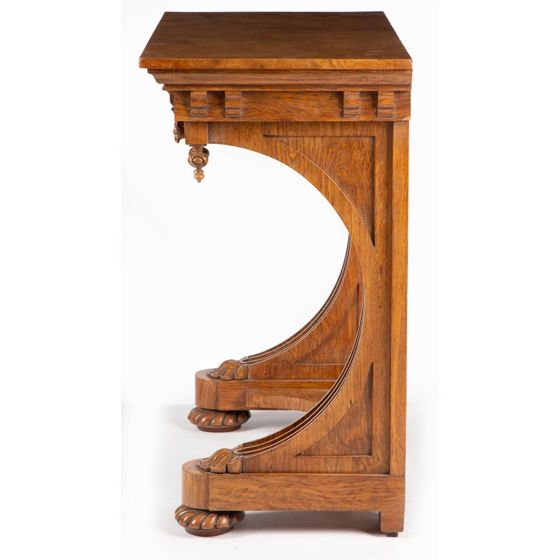 A william iv pollarded oak side table | Woolley and Wallis