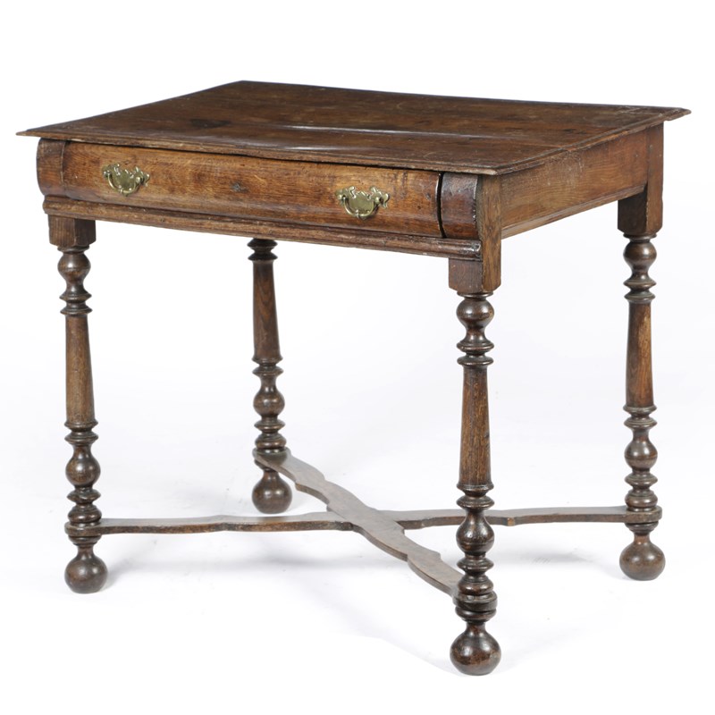 A william and mary oak side table | Woolley and Wallis