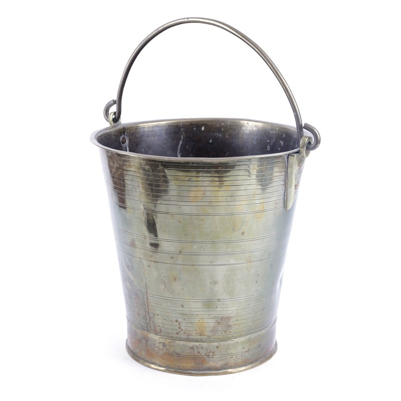 A george iii brass pail / bucket | Woolley and Wallis
