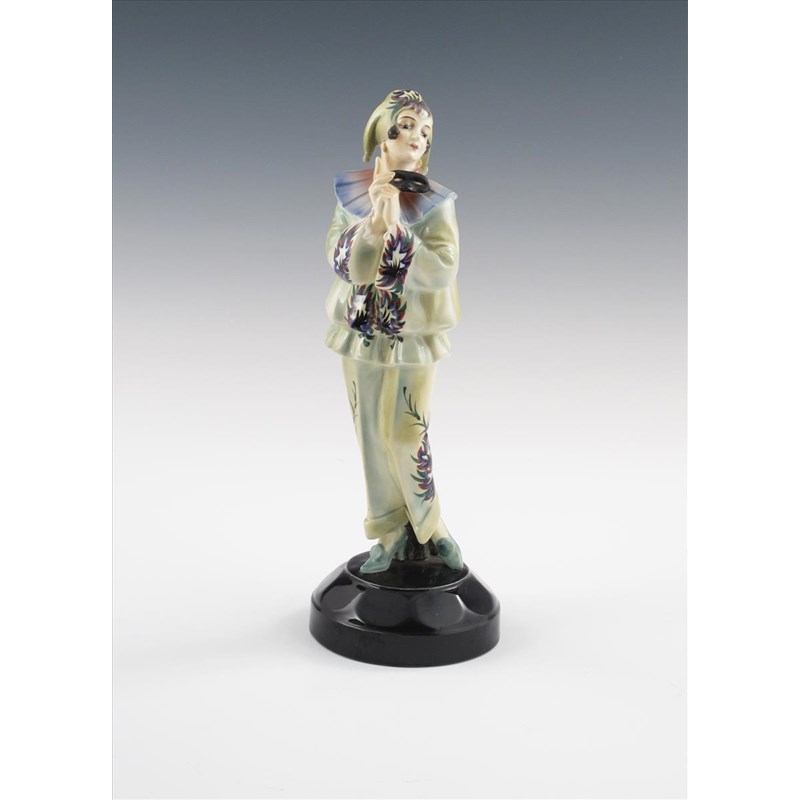 A goldscheider pottery model of a lady | Woolley and Wallis