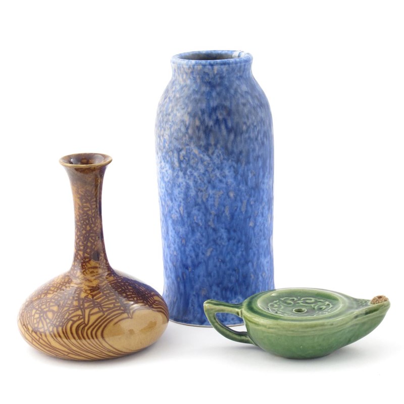 A linthorpe pottery vase designed by dr christopher dresser | Woolley ...