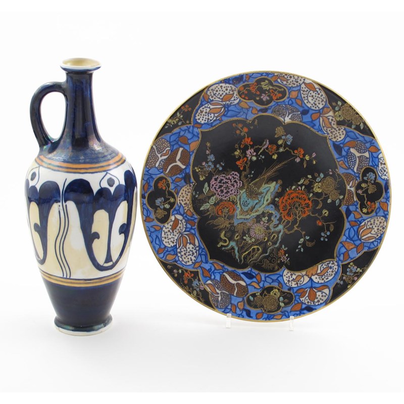 An unusual bursley ware wall plate | Woolley and Wallis