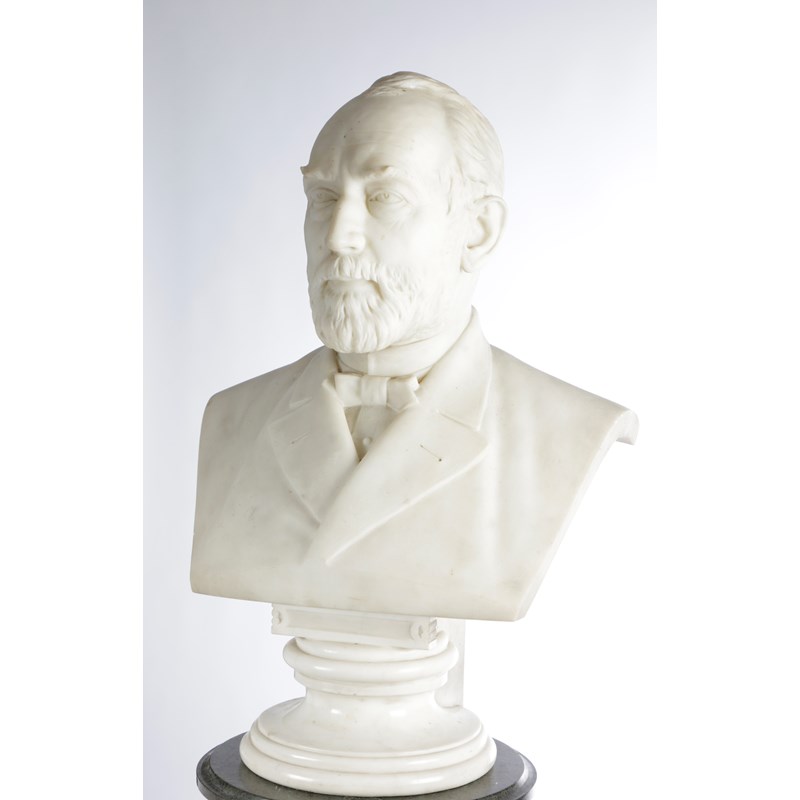 A german marble portrait bust of frederick konig | Woolley and Wallis