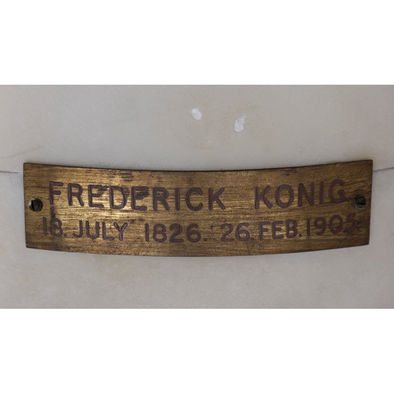 A german marble portrait bust of frederick konig | Woolley and Wallis