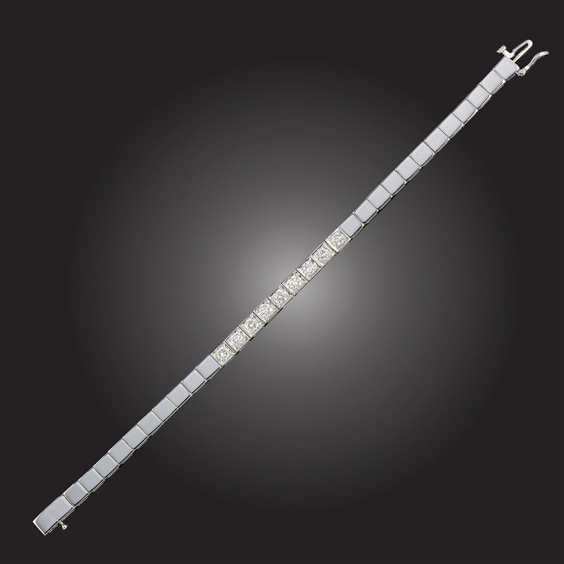 A diamond line bracelet | Woolley and Wallis