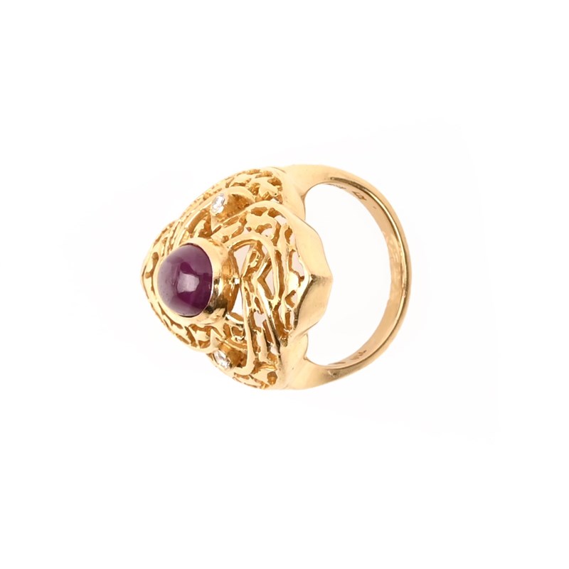 Lalaounis, a ruby and diamond ring | Woolley and Wallis