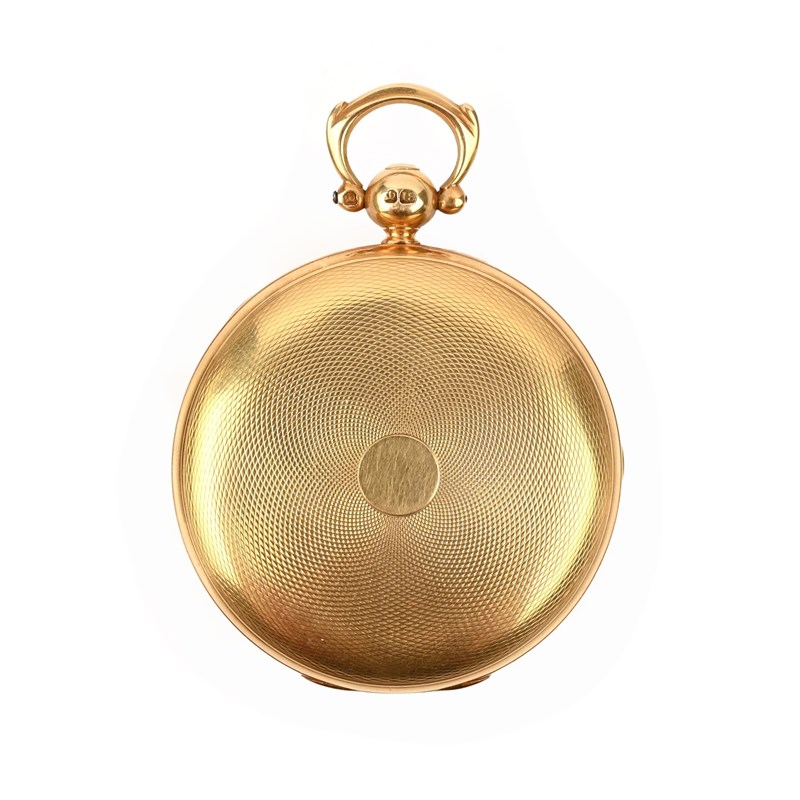 An 18ct gold open faced pocket watch, circa 1839 | Woolley and Wallis