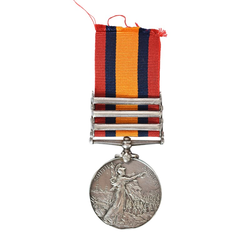 A queen's south africa medal 1899-1902 to private b. cleaves, 1st ...
