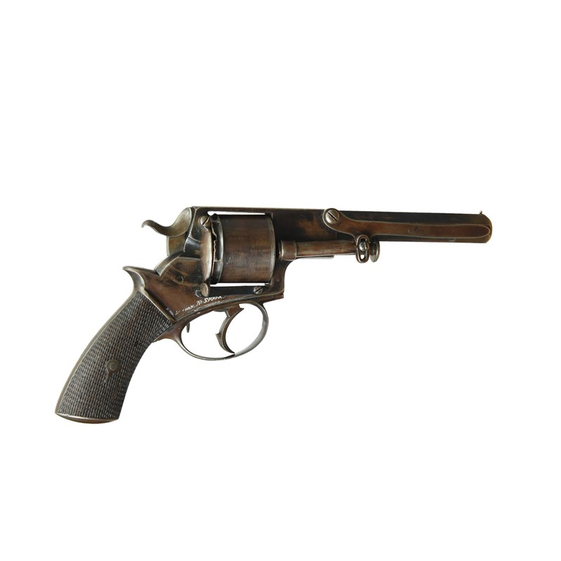 An english .442 rimfire five-shot double action revolver, made by the ...