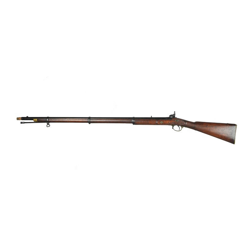 A .656 pattern 1859 three-band smoothbore musket, barrel 38.5 in ...