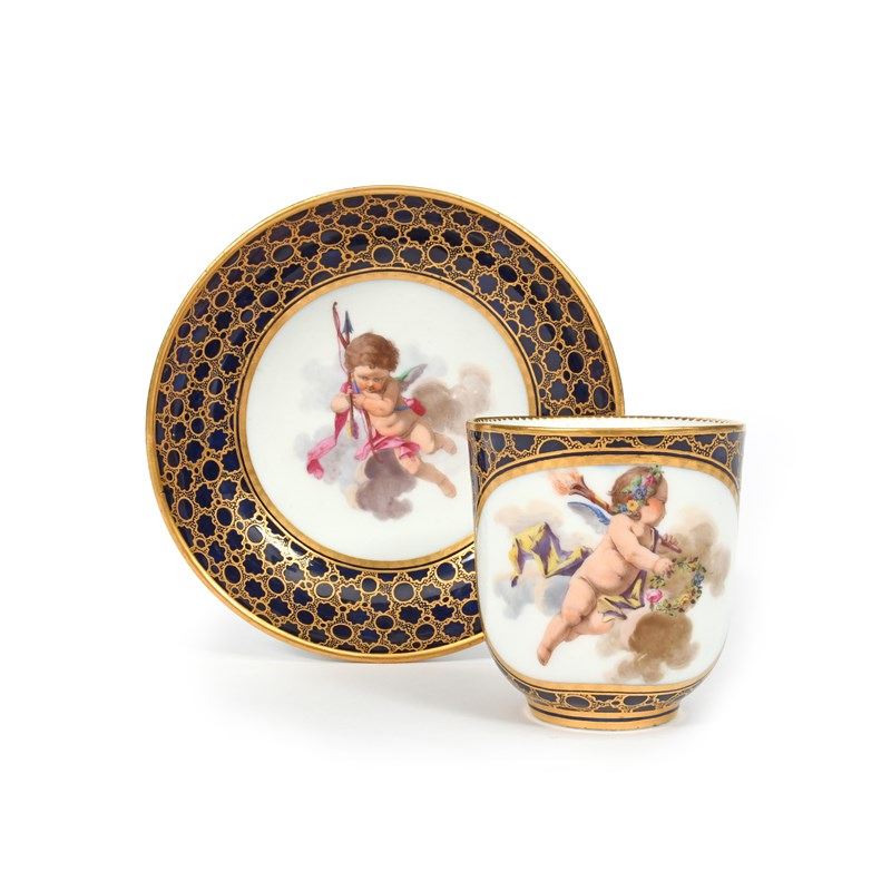 A sèvres cup and saucer (gobelet calabré et soucoupe) date code for ...