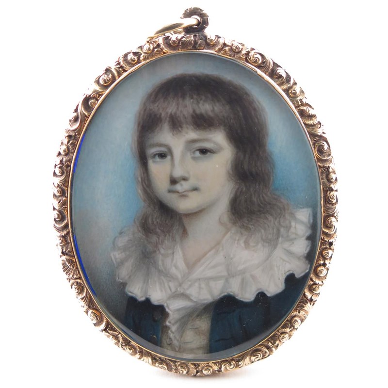 Λ andrew plimer (1763-1837) portrait miniature of a young boy | Woolley ...