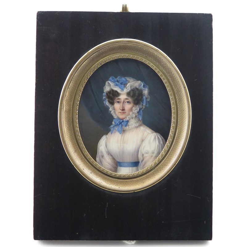 Λ jean baptiste désiré troivaux (french 1788-1860) portrait miniature ...
