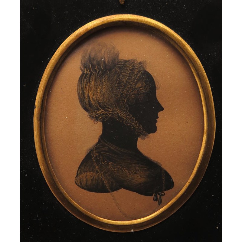 George atkinson (c.1806-1826) silhouette of a lady in profile | Woolley ...