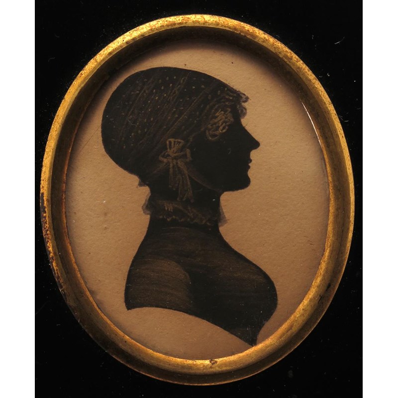 George atkinson (c.1806-1826) silhouette of a lady in profile | Woolley ...
