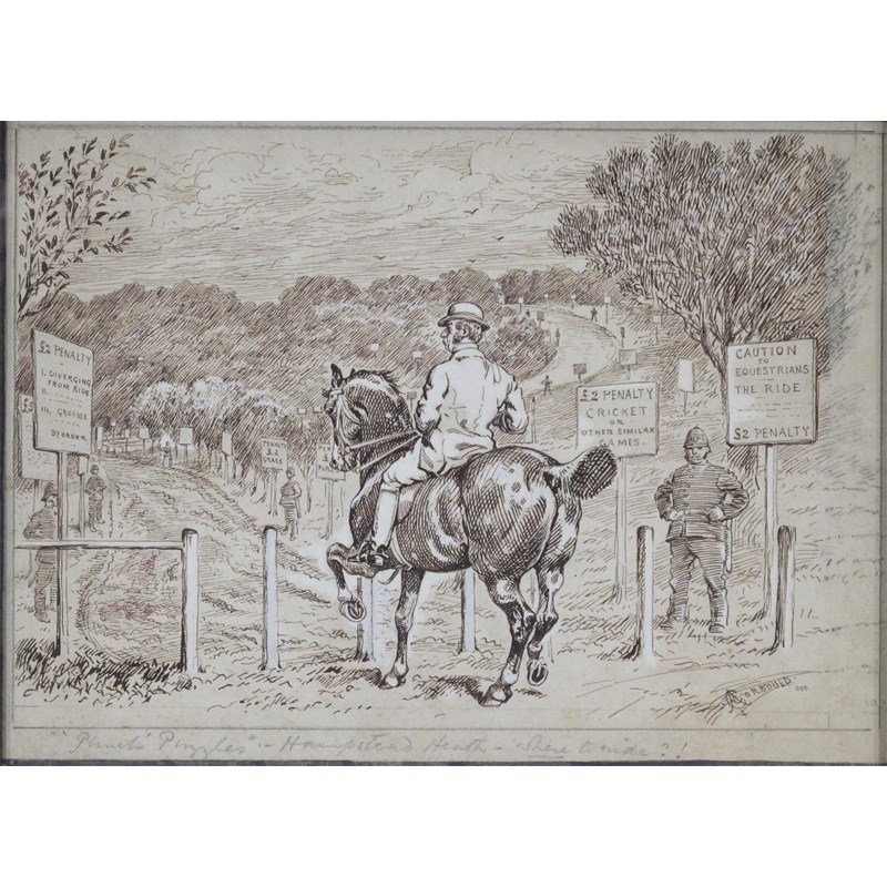 Alfred chantry corbould (1852-1920) floral decorated hammersmith bus ...