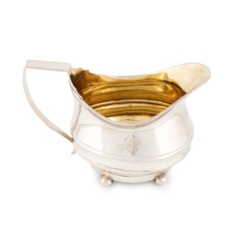 A george iv provincial silver cream jug,by edward jackson, york 1821 ...