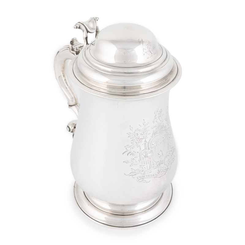 A large george iii silver tankard, by whipham & wright, london circa ...