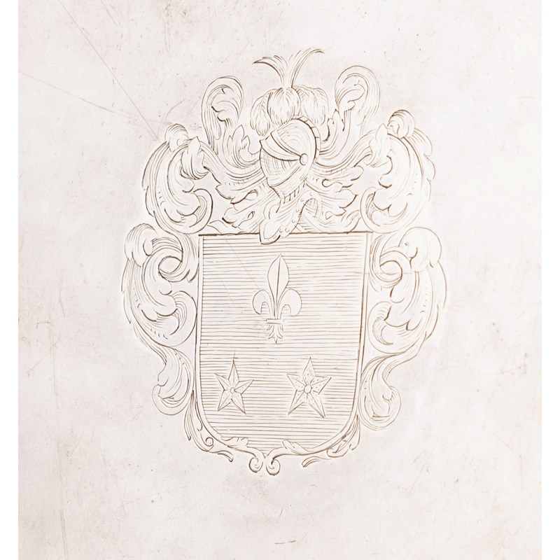 A james ii silver footed waiter, | Woolley and Wallis