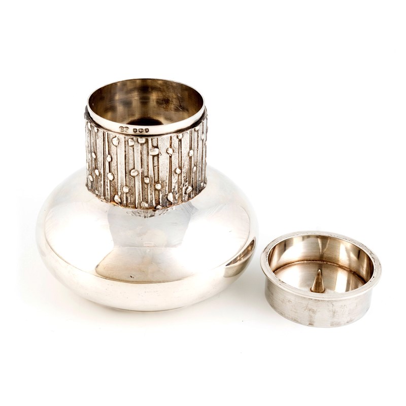 By brian asquith, a modern silver candlestick/vase, | Woolley and Wallis