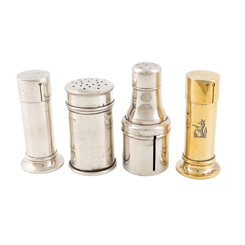 A collection of antique silver stamp moisteners, | Woolley and Wallis