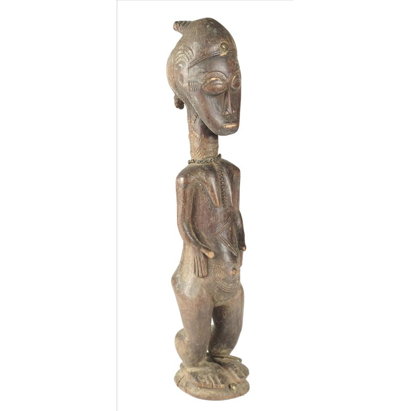 A baule standing female figure | Woolley and Wallis