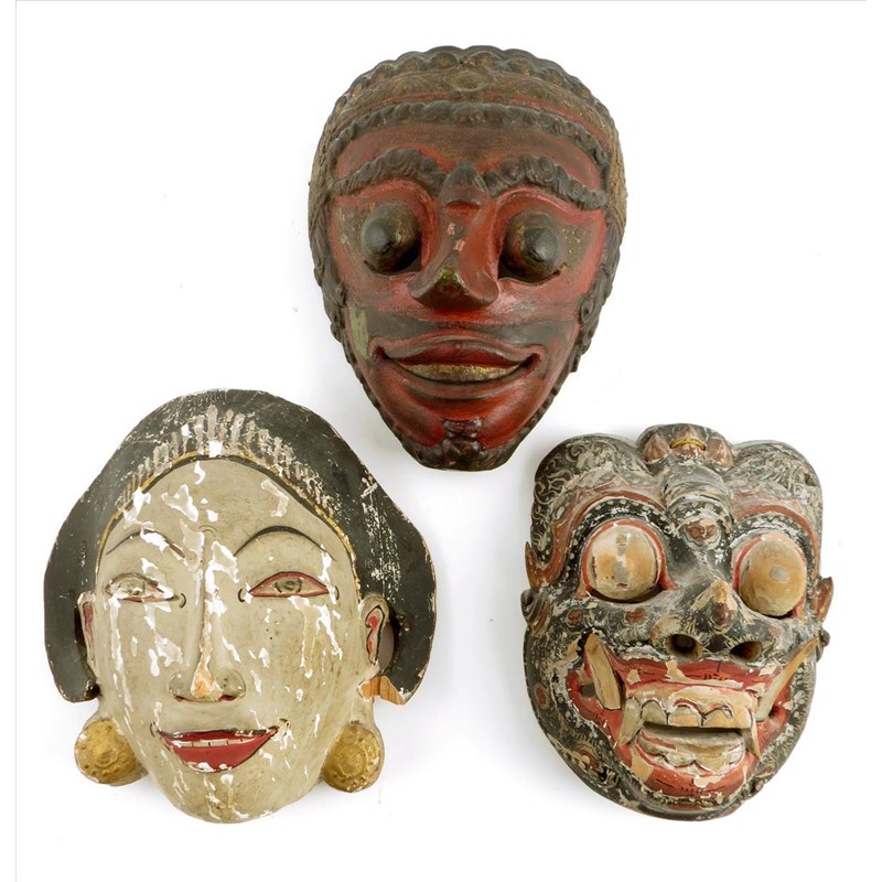 Three java masks | Woolley and Wallis