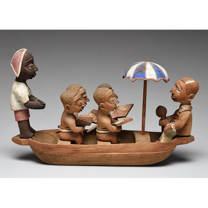 A yoruba boat group by thomas ona | Woolley and Wallis