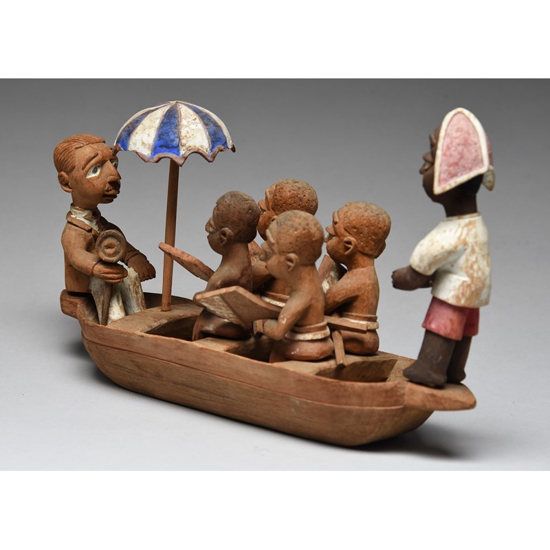 A yoruba boat group by thomas ona | Woolley and Wallis