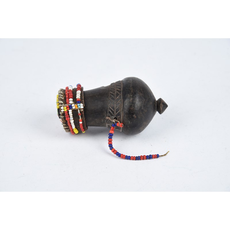 Two maasai bamboo snuff containers | Woolley and Wallis